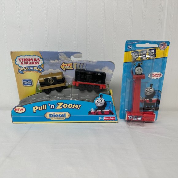 Thomas & Friends | Toys | Thomas Friends Pull N Zoom Diesel And Thomas Pez Dispenser | Poshmark